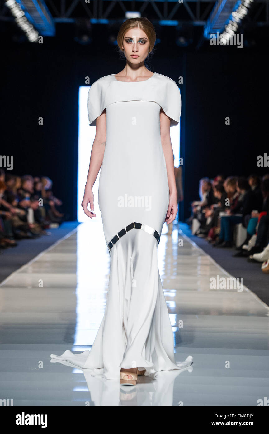 October 27, 2012 Lodz, Poland - Model on the runway during the ...