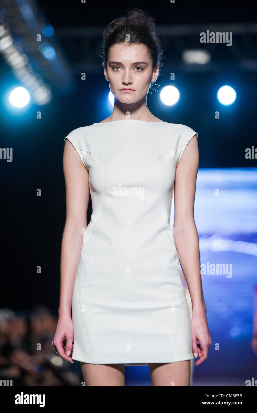 October 27, 2012 Lodz, Poland - Model on the runway during the Natalia ...