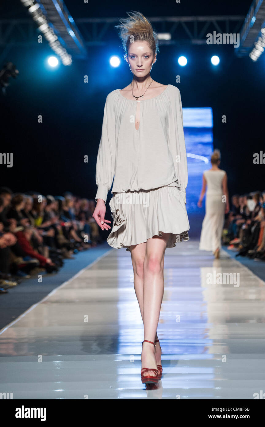 October 27, 2012 Lodz, Poland - Model on the runway during the Natalia ...