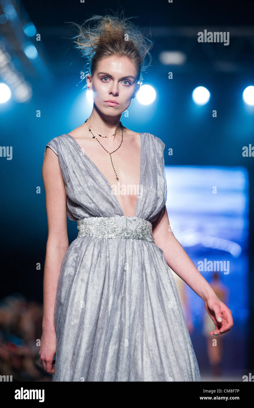 October 27, 2012 Lodz, Poland - Model on the runway during the Natalia ...