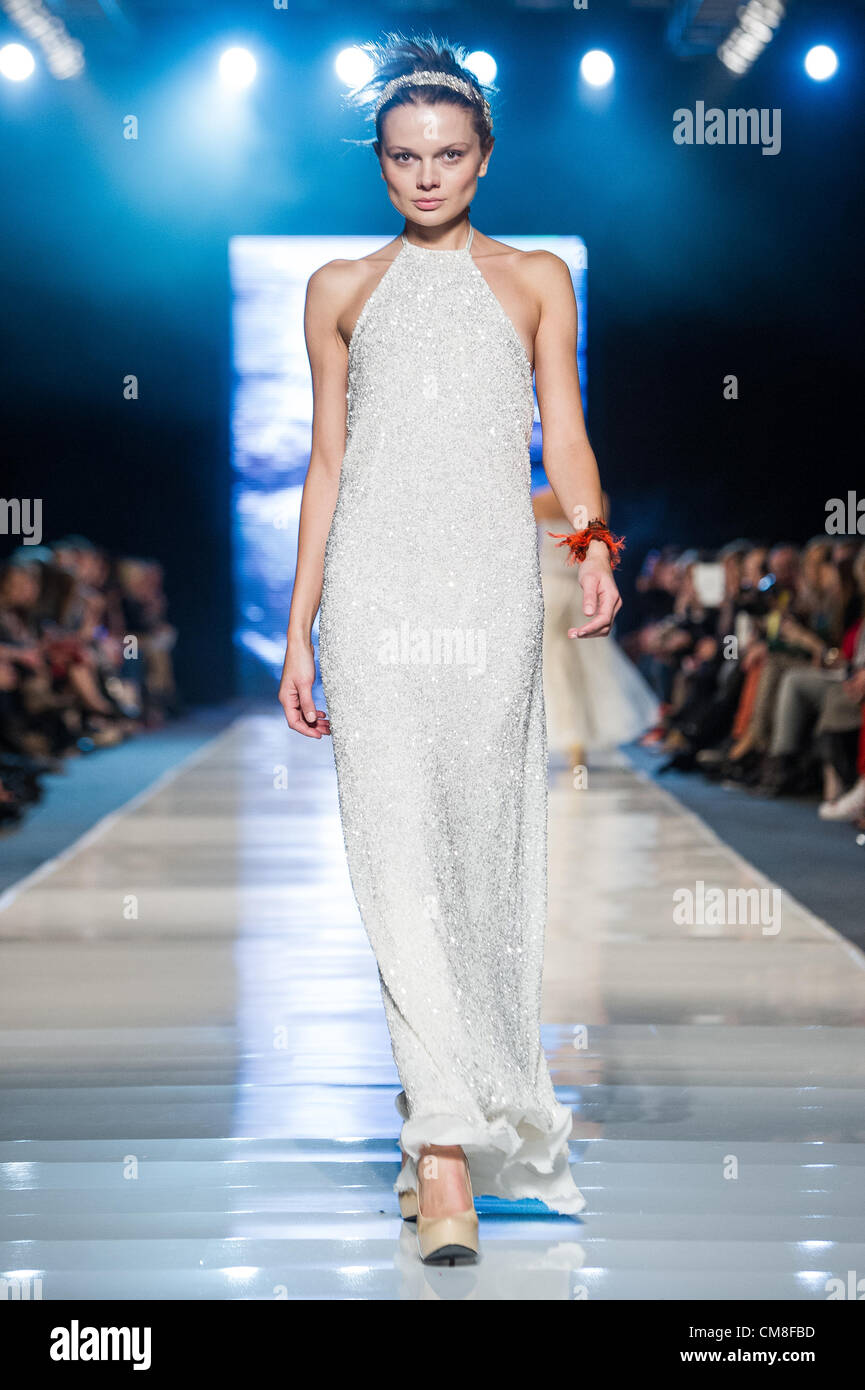 October 27, 2012 Lodz, Poland - Model on the runway during the Natalia ...