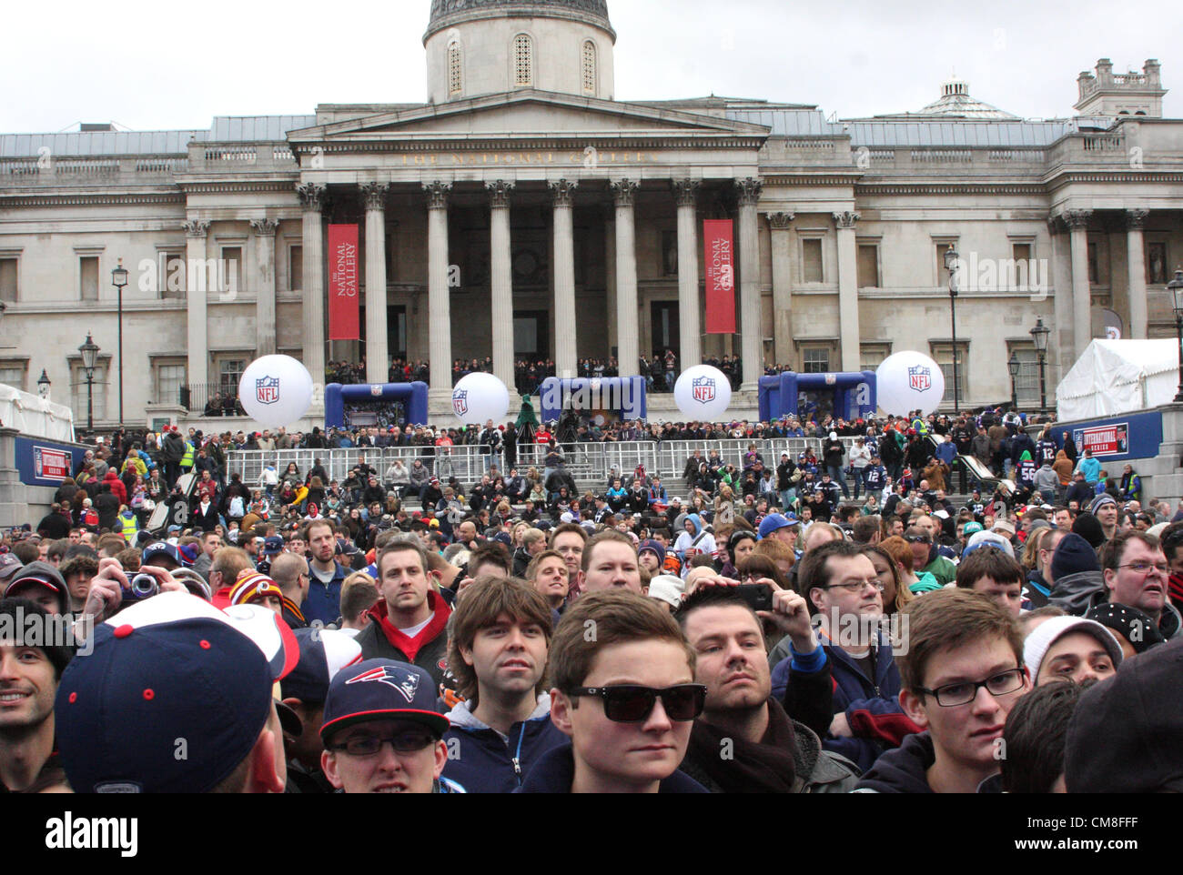 The NFL Fan Rally in Trafalgar Square hosted by Sky Sports NFL ...