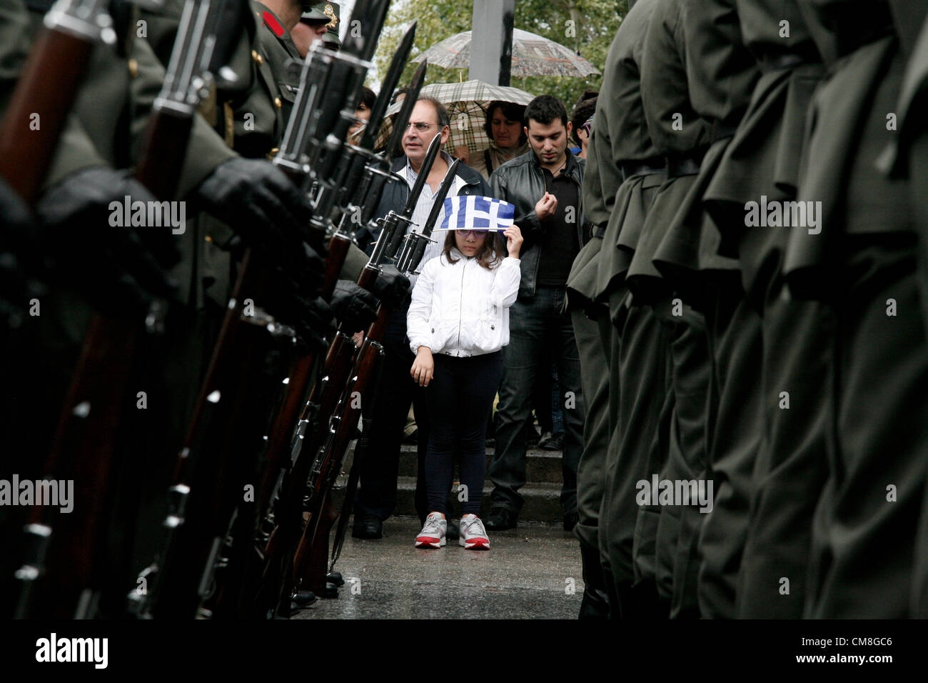 Thessaloniki, Greece. 28th October, 2012. Military parade commemorating ...