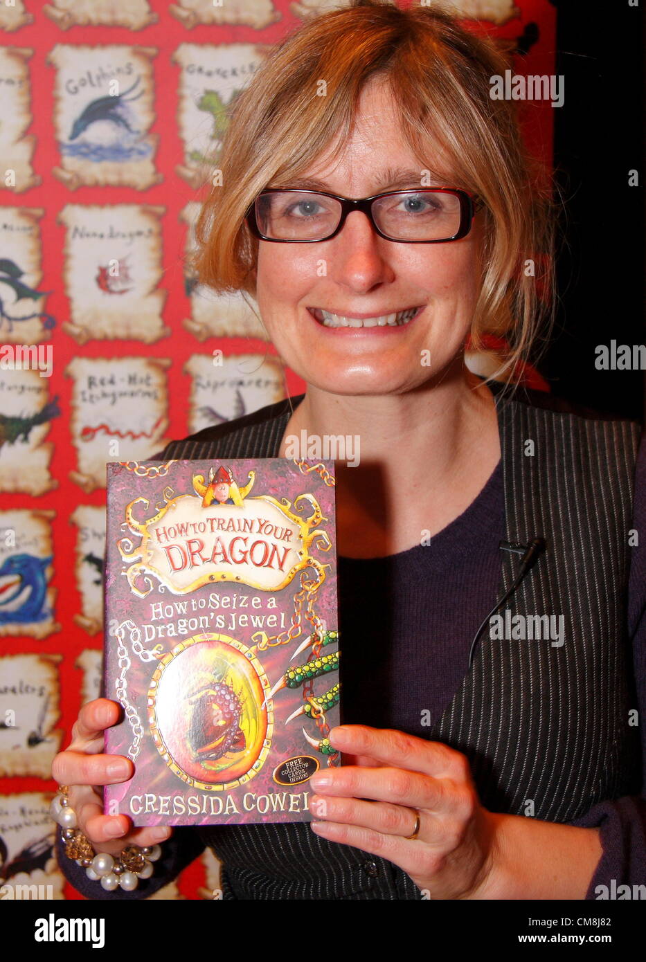Cressida Cowel, author of How to Train your Dragon, with her latest ...