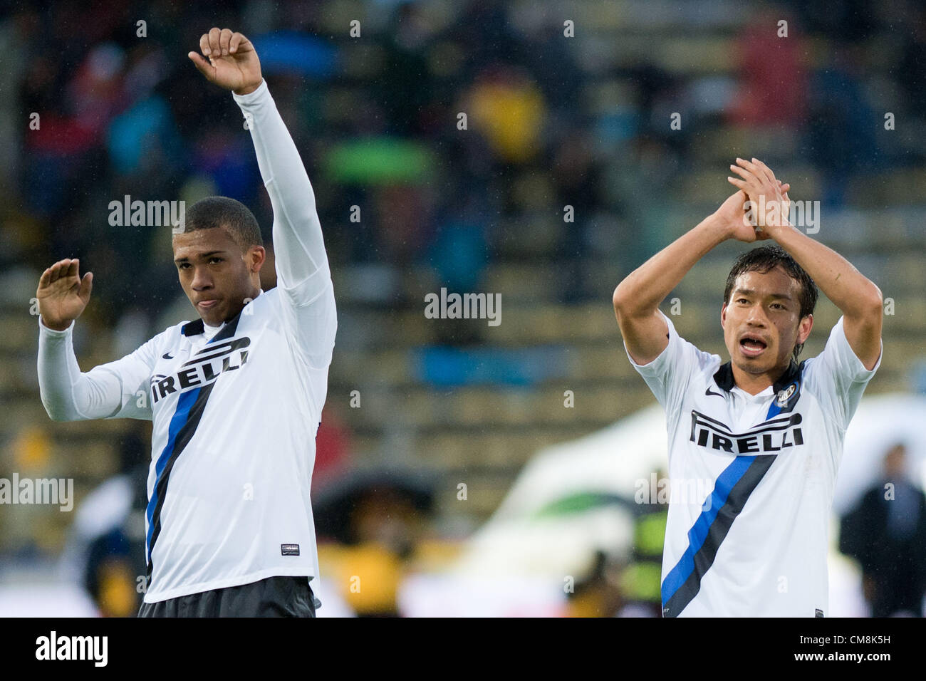 (L-R) Juan Jesus, Yuto Nagatomo (Inter), OCTOBER 28, 2012 - Football ...