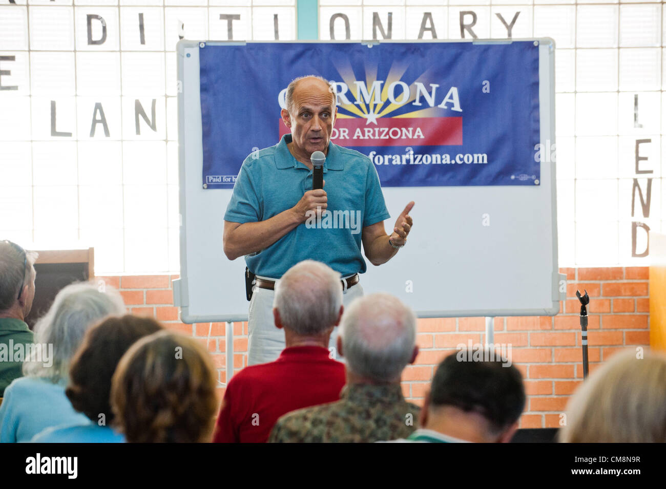 Oct. 28, 2012 - Tucson, Arizona, U.S. - RICHARD CARMONA, the Democratic ...