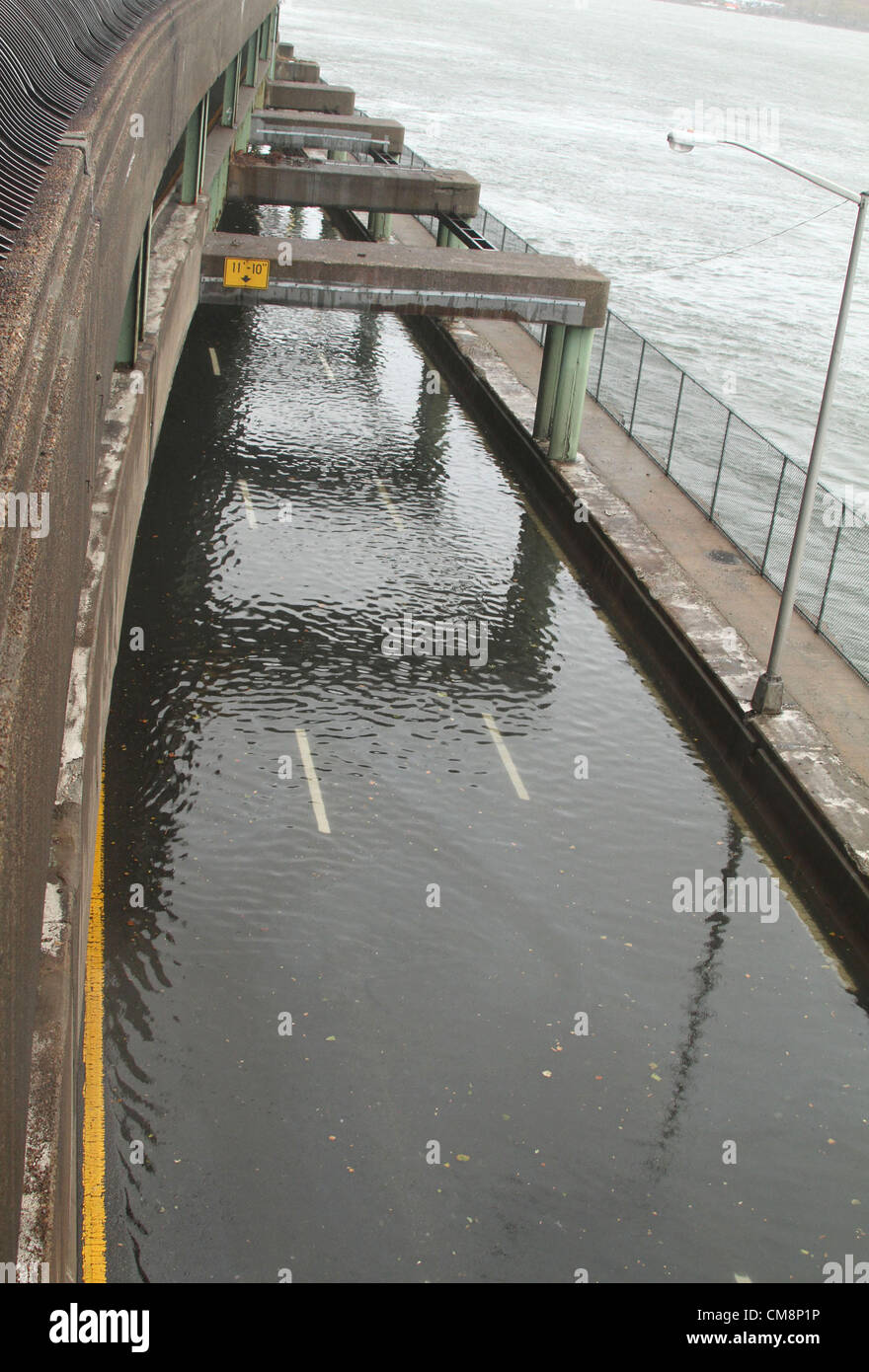 Oct. 29, 2012 - New York, New York, U.S. - A view of the flooding, on ...