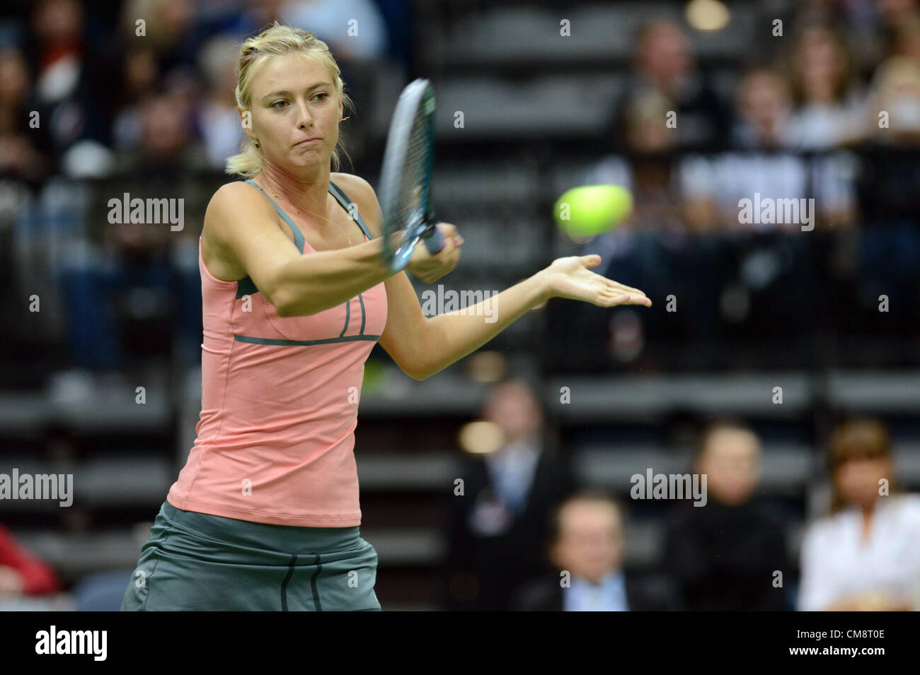 Tennis exhibition match Petra Kvitova against Maria Sharapova in Prague ...