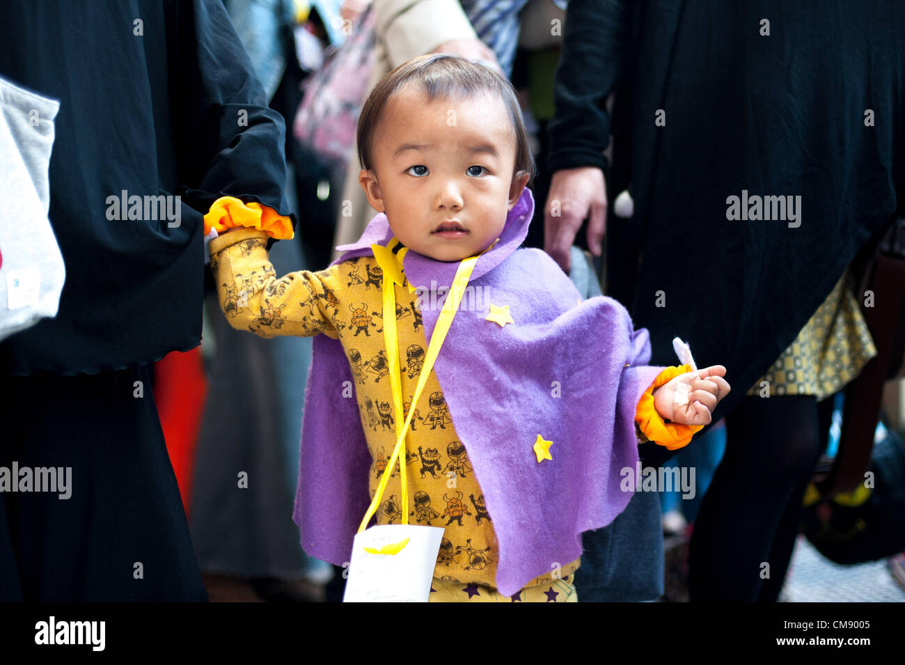 October 31, 2012, Tokyo, Japan - Japanese kids march with their ...