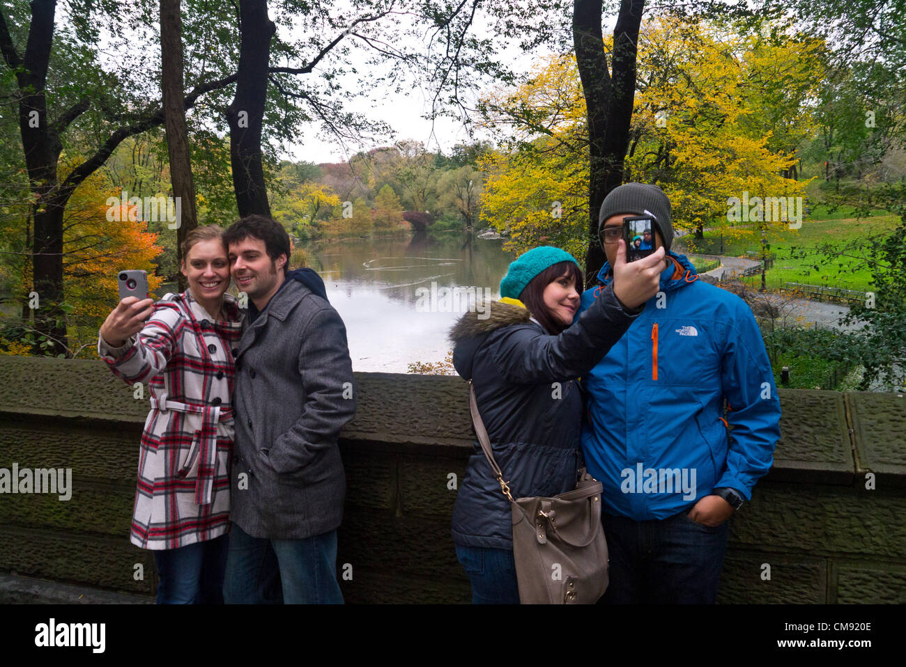 NEW YORK - OCTOBER 30: 2012 Devastation visible in Central Park one day ...