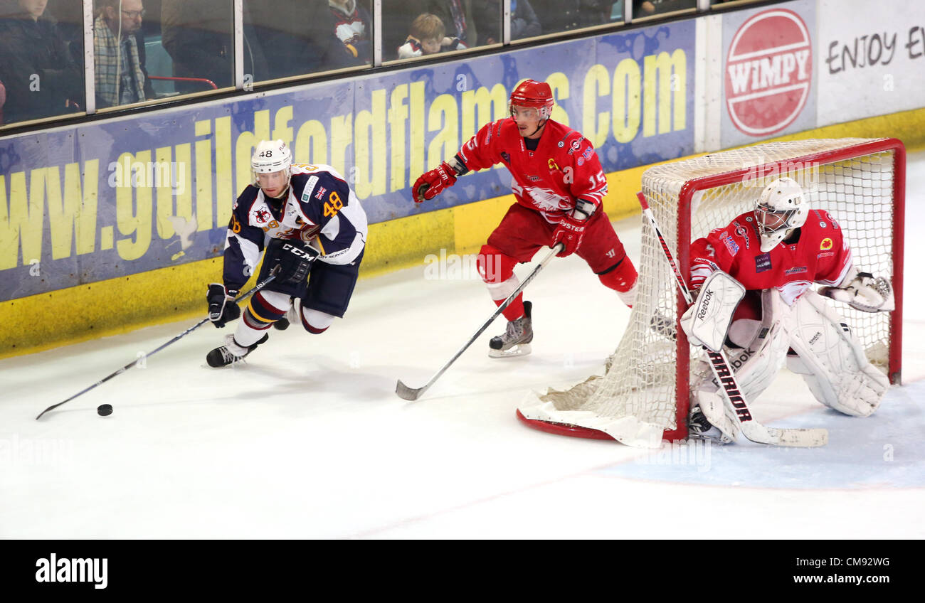 Photos from the Guildford Flames v's Swindon Wildcats ice hockey match ...