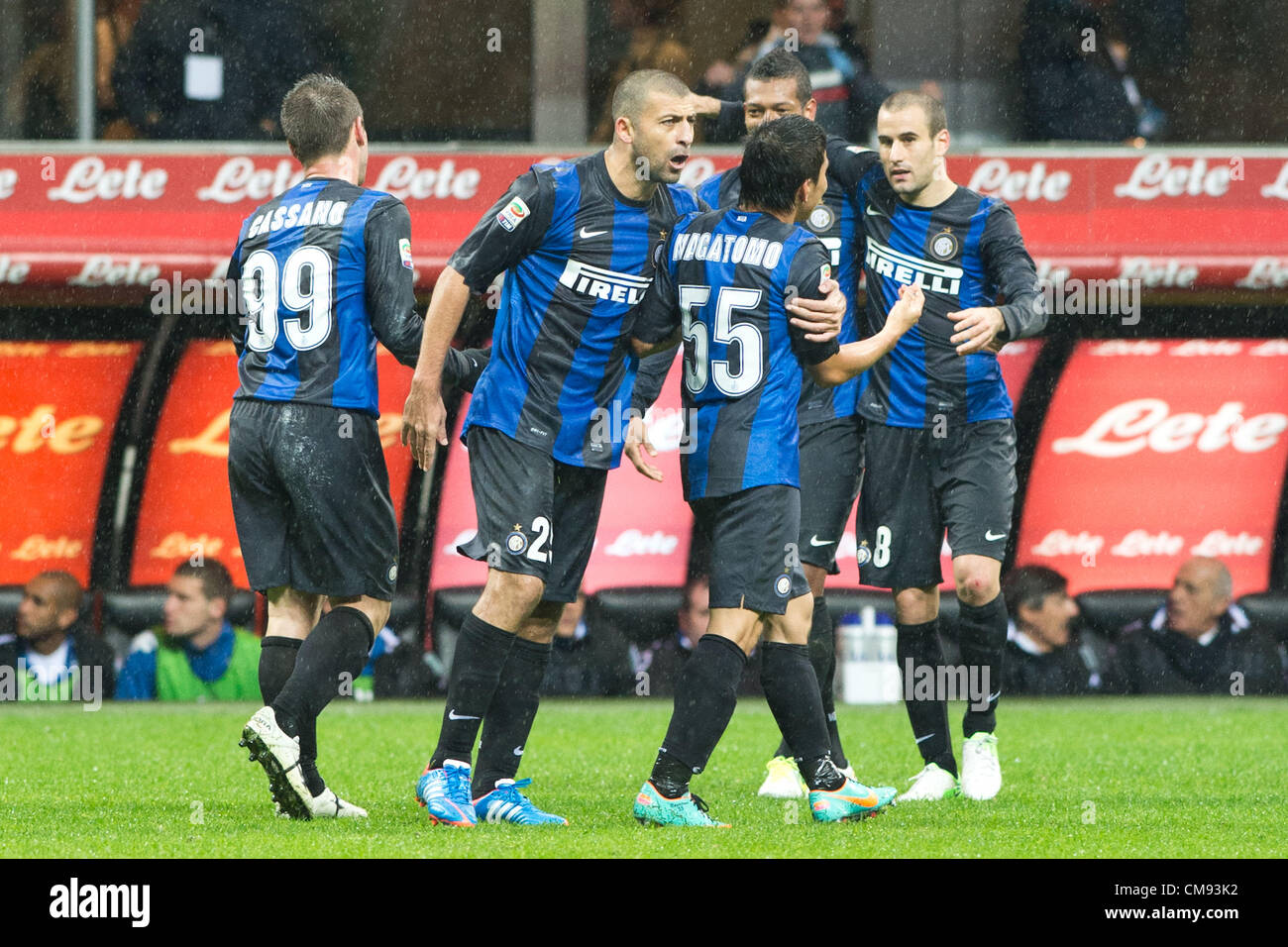 Inter team group, OCTOBER 31, 2012 - Football / Soccer : Yuto Nagatomo ...