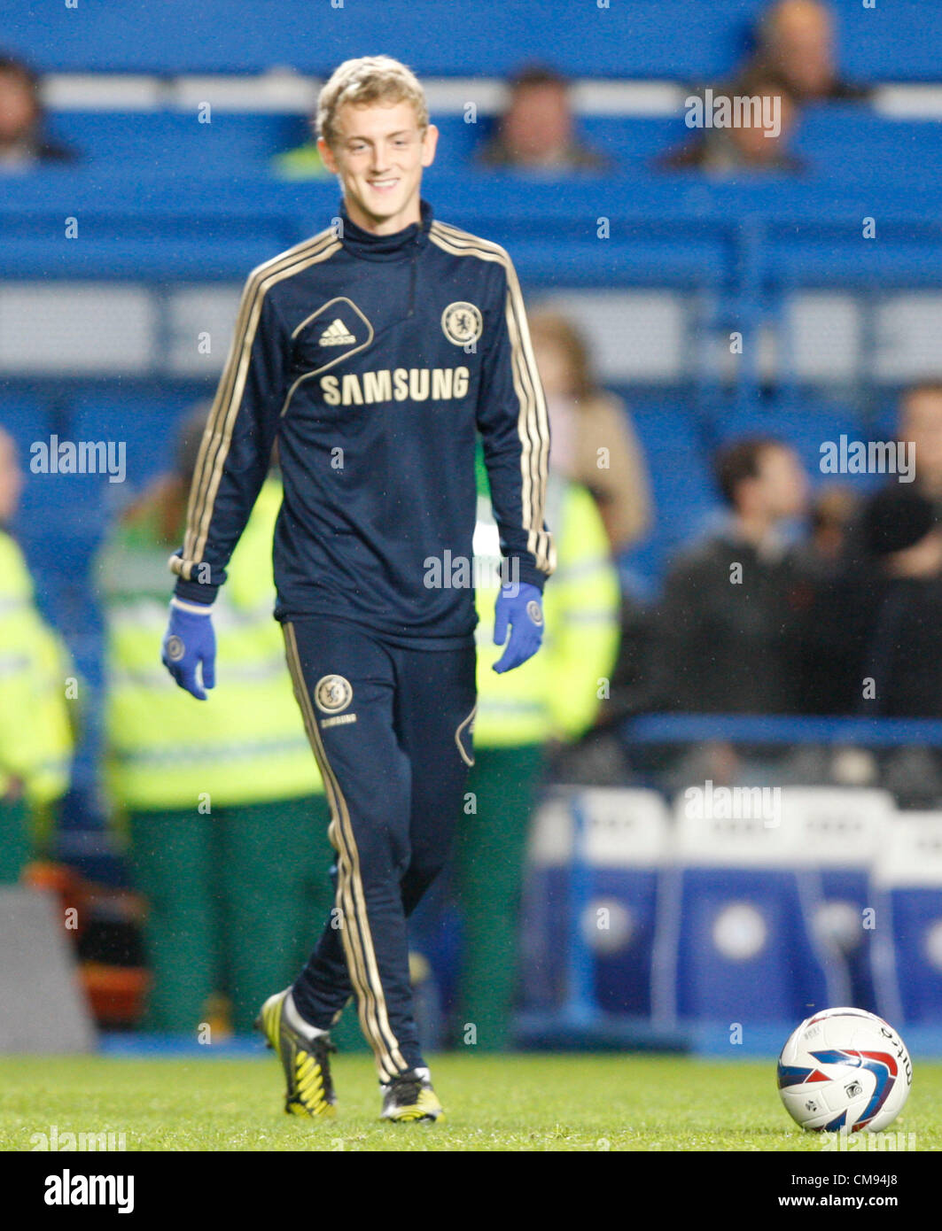 31.10.2012.London, England. George Saville of Chelsea before kick off ...