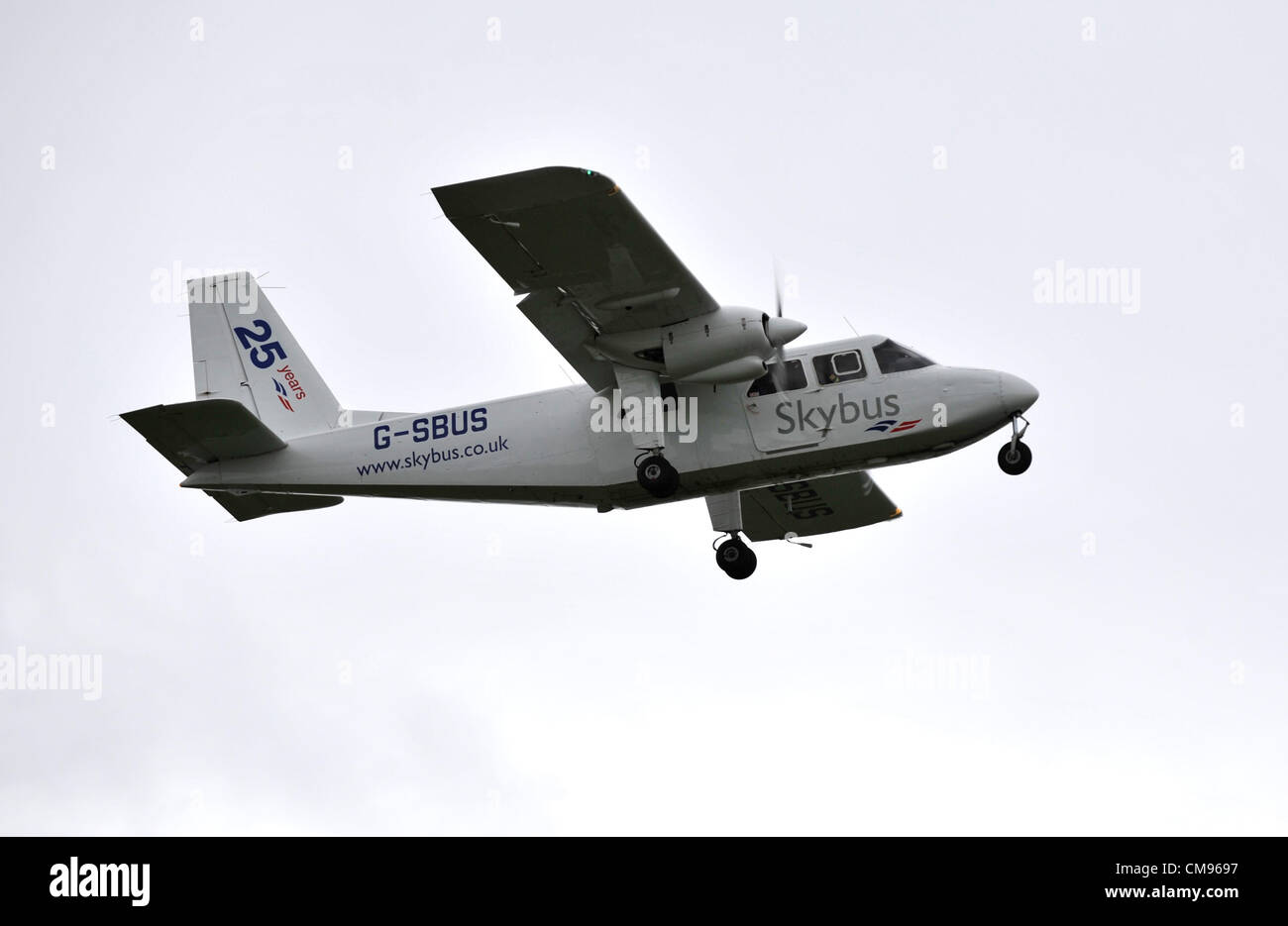 Penzance, UK. 31st October 2012. Skybus fixed wing planes will be the ...