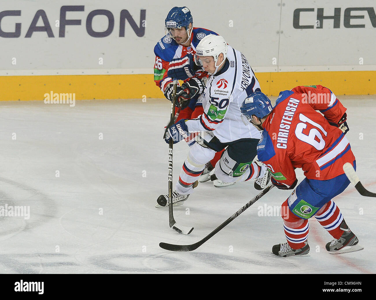 From left: Michal Repik of Lev, Maksim Krivonoskin and Erik Christensen ...