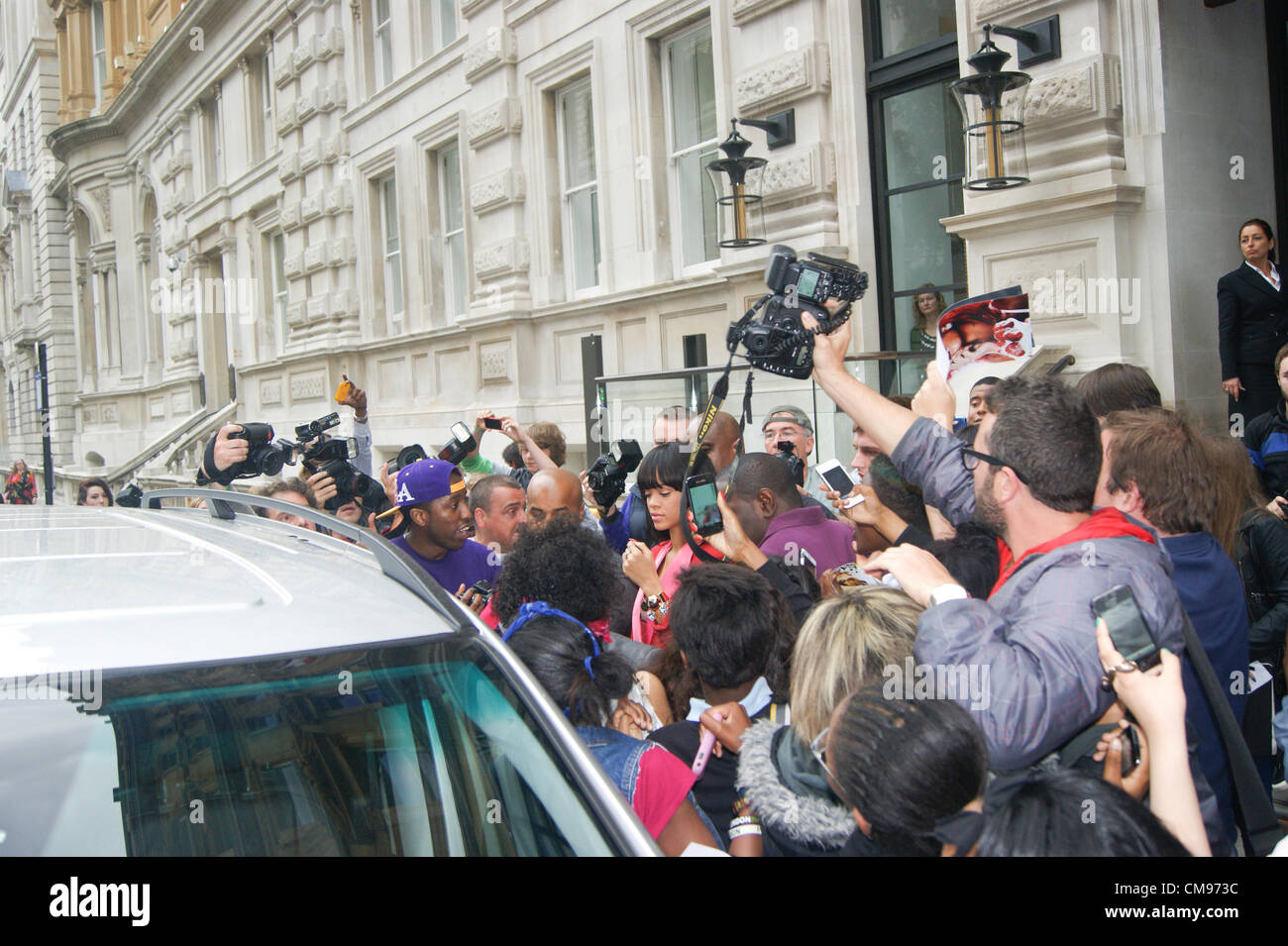Mobbed by fans hi-res stock photography and images - Alamy