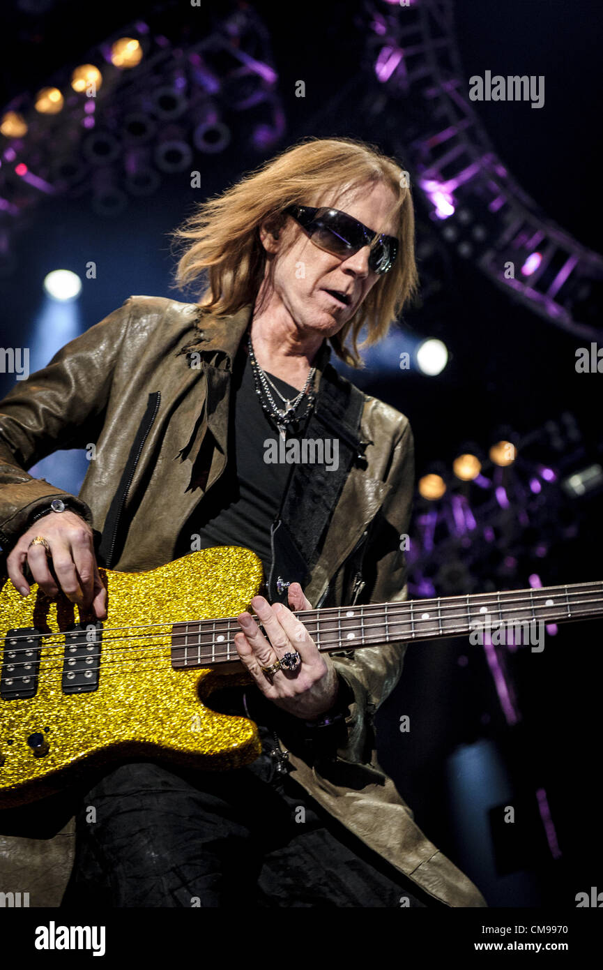 June 27, 2012 - Toronto, Ontario, Canada - Bassist TOM HAMILTON of ...