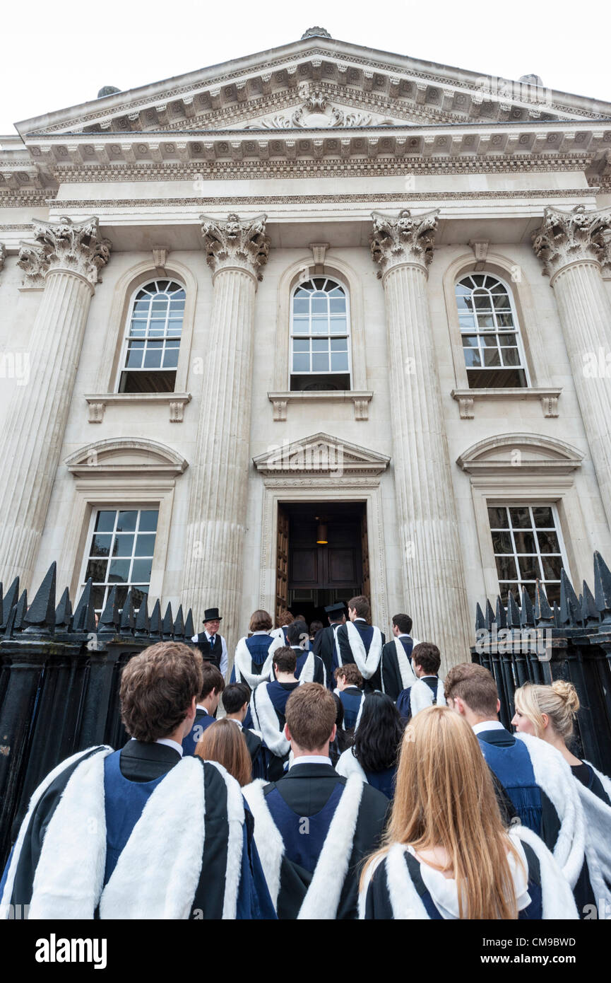 Cambridge University students graduate June 28th 2012, at the Senate ...
