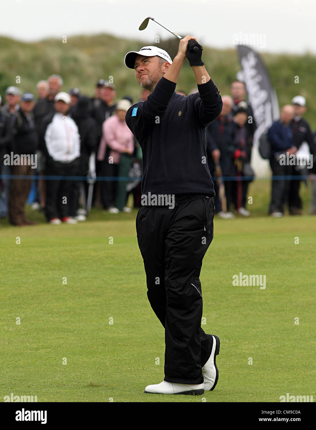 28.06.2012. County Antrim, Northern Ireland. Mark Foster of England ...