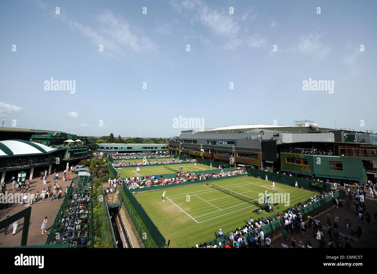 VIEW FROM BROADCASTING HOUSE THE WIMBLEDON CHAMPIONSHIPS 20 THE ALL ...
