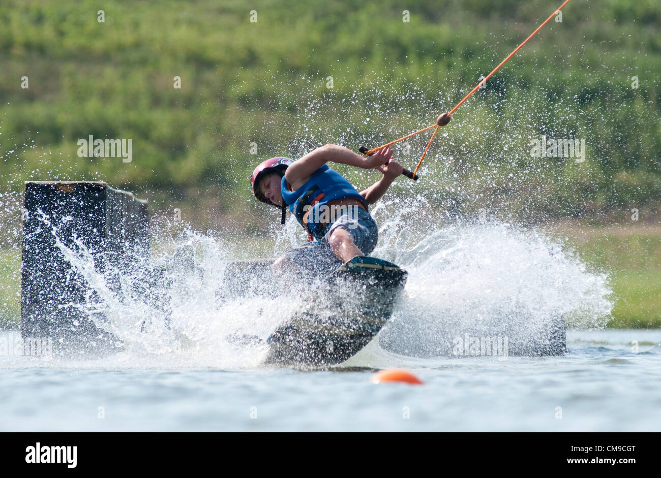 Wakeboard handle in use hi-res stock photography and images - Alamy