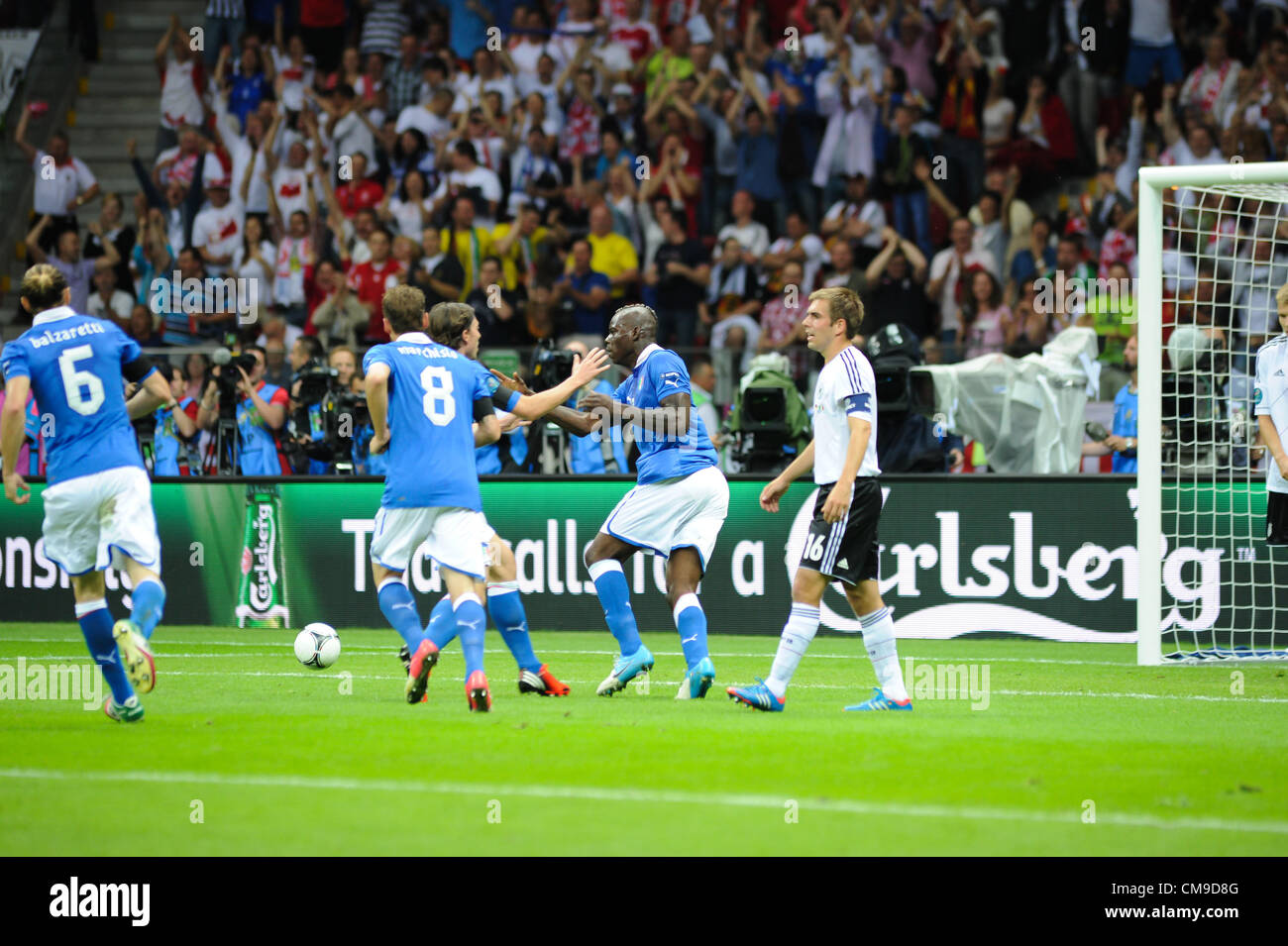 Mario balotelli italy germany 2012 hi-res stock photography and images ...