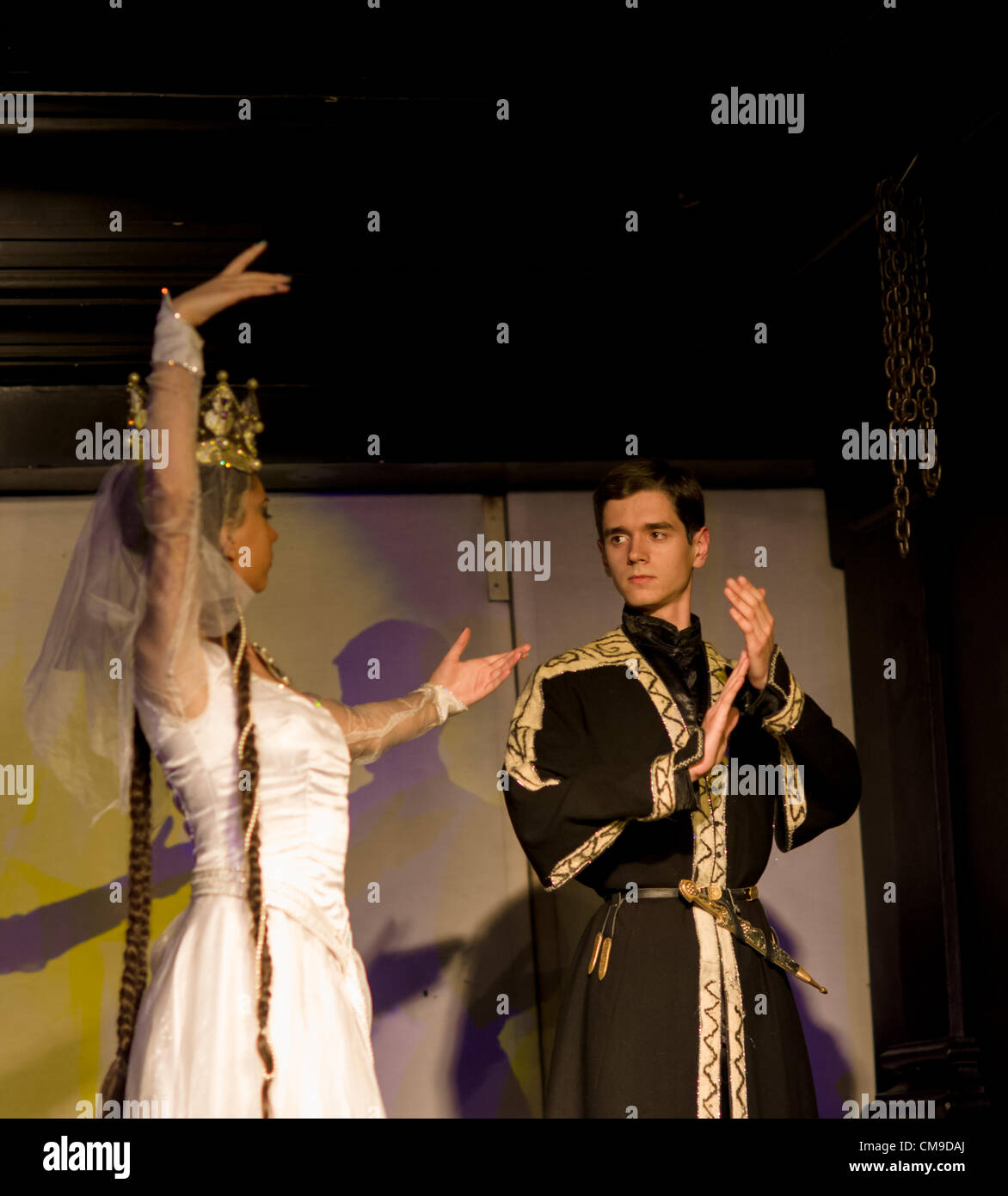 June 28, 2012 - Tbilisi, Georgia. Traditional Georgian folk dance ...