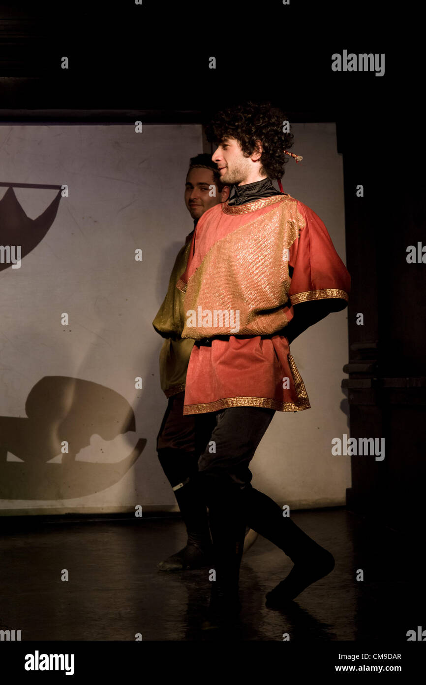 June 28, 2012 - Tbilisi, Georgia. Traditional Georgian folk dance ...