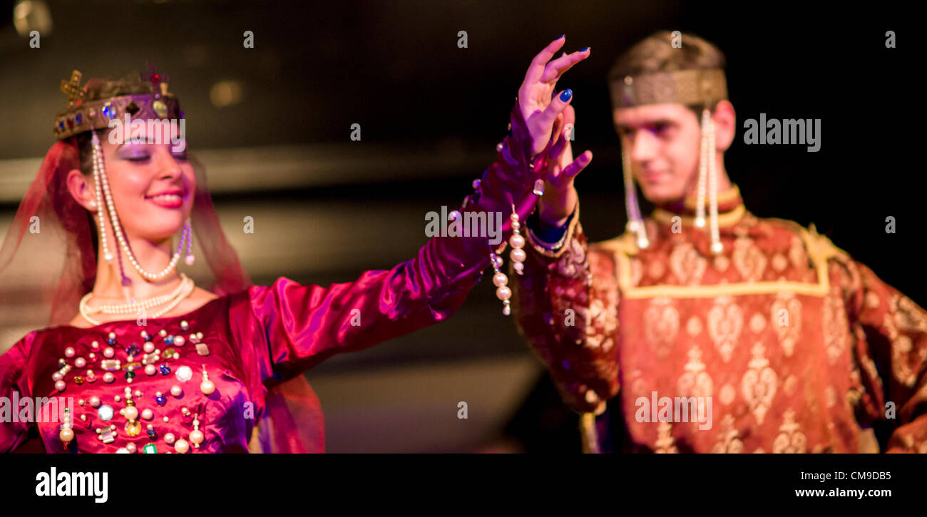 June 28, 2012 - Tbilisi, Georgia. Traditional Georgian folk dance ...