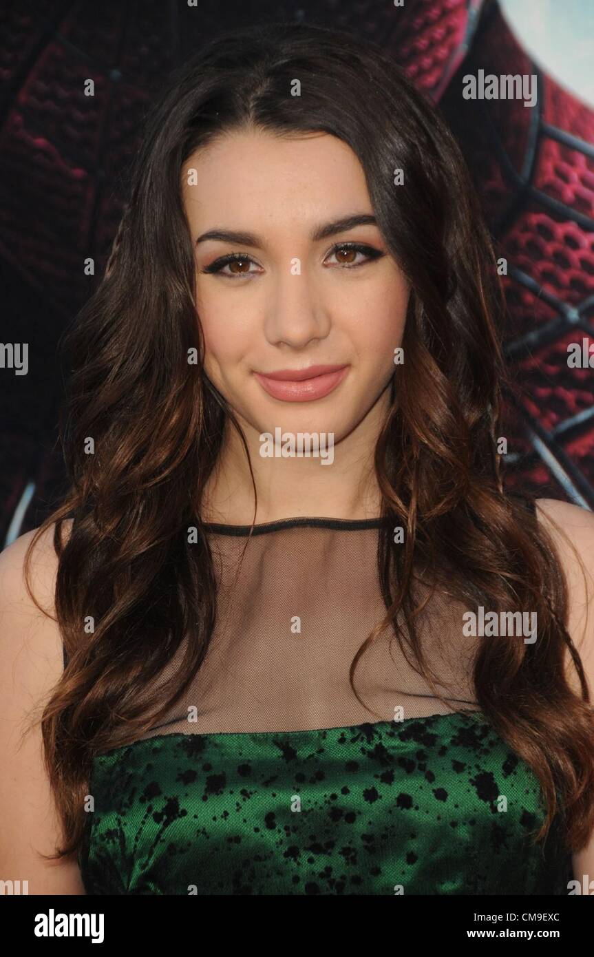 Hannah Marks at arrivals for THE AMAZING SPIDER-MAN Premiere, Regency ...