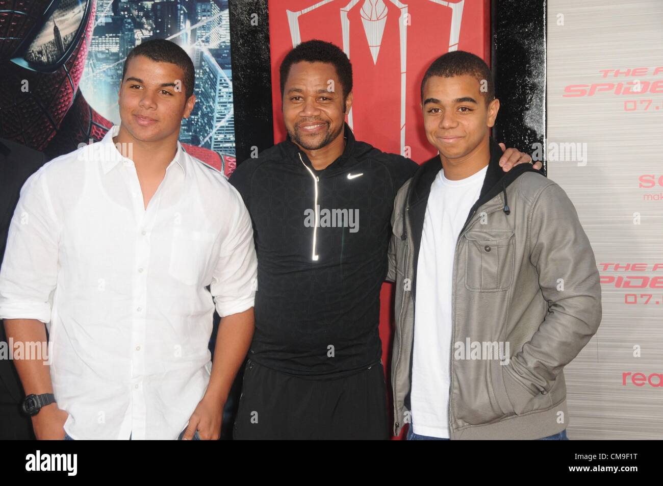 Cuba Gooding Jr. & Sons at arrivals for THE AMAZING SPIDER-MAN Premiere ...