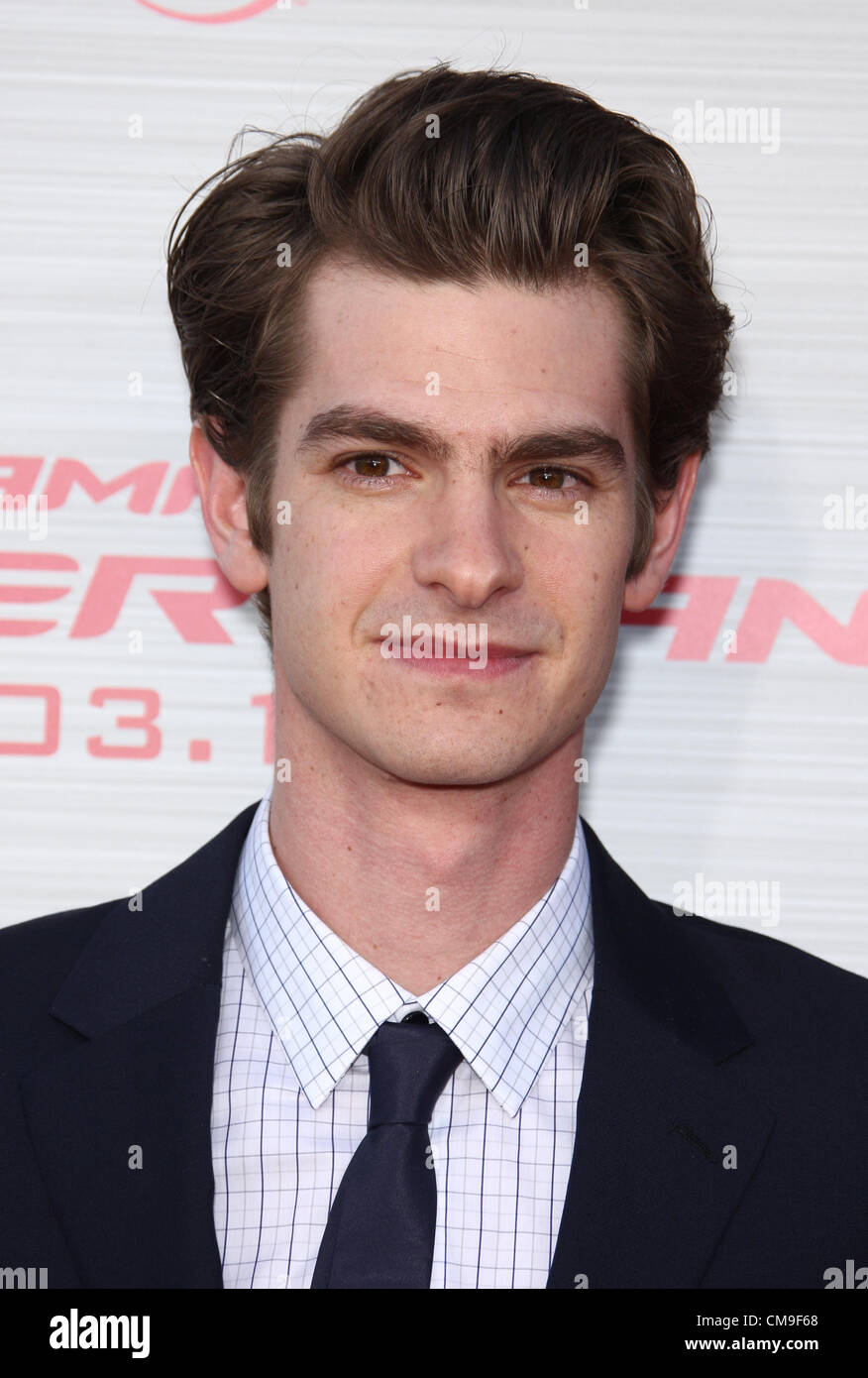 ANDREW GARFIELD THE AMAZING SPIDER-MAN. WORLD PREMIERE LOS ANGELES ...