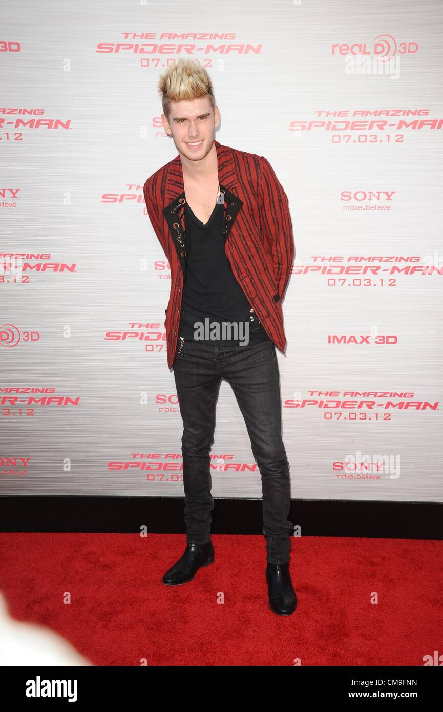 Colton Dixon at arrivals for THE AMAZING SPIDER-MAN Premiere, Regency ...