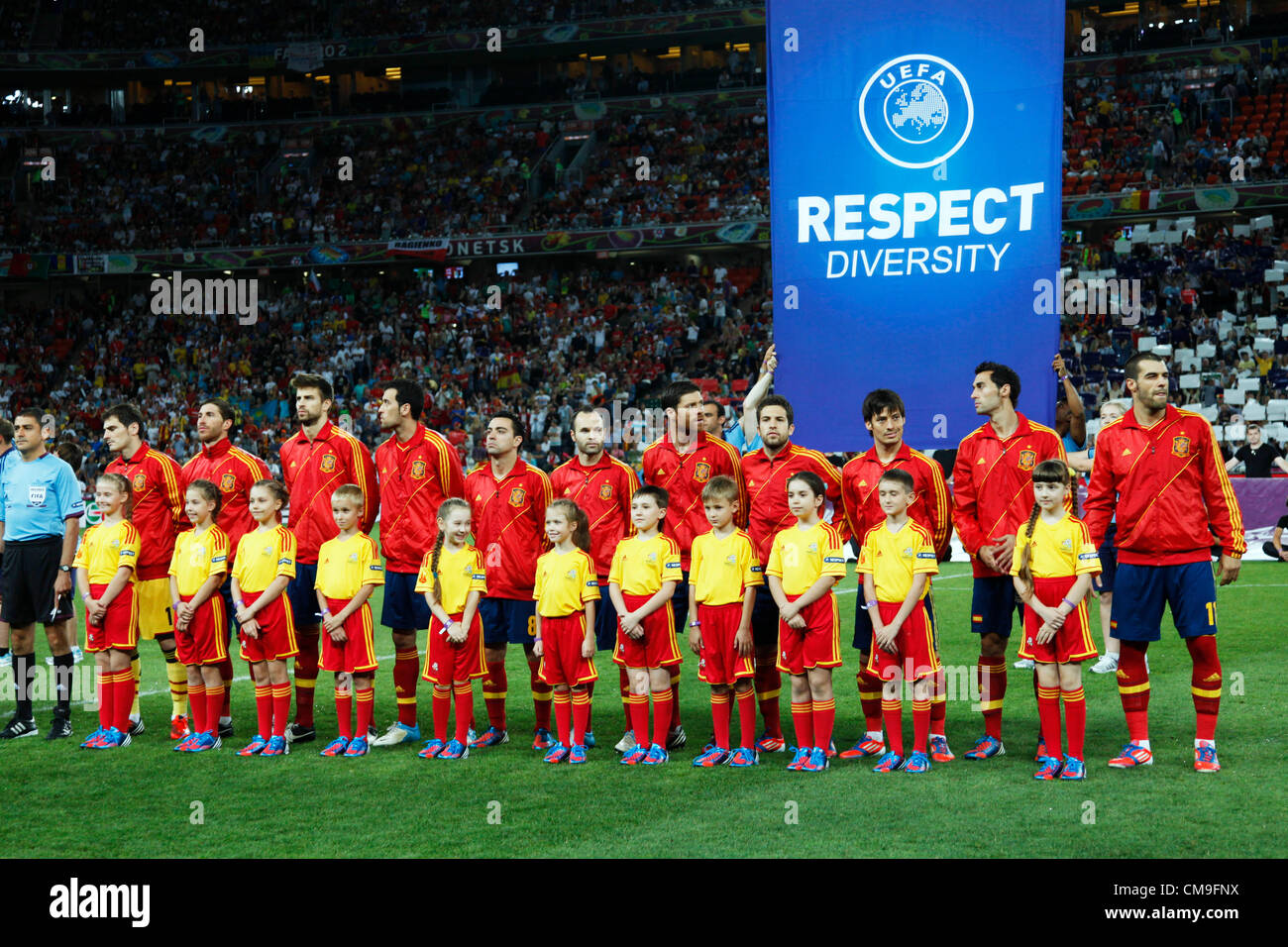Spain team group line-up (ESP), JUNE 27, 2012 - Football / Soccer ...