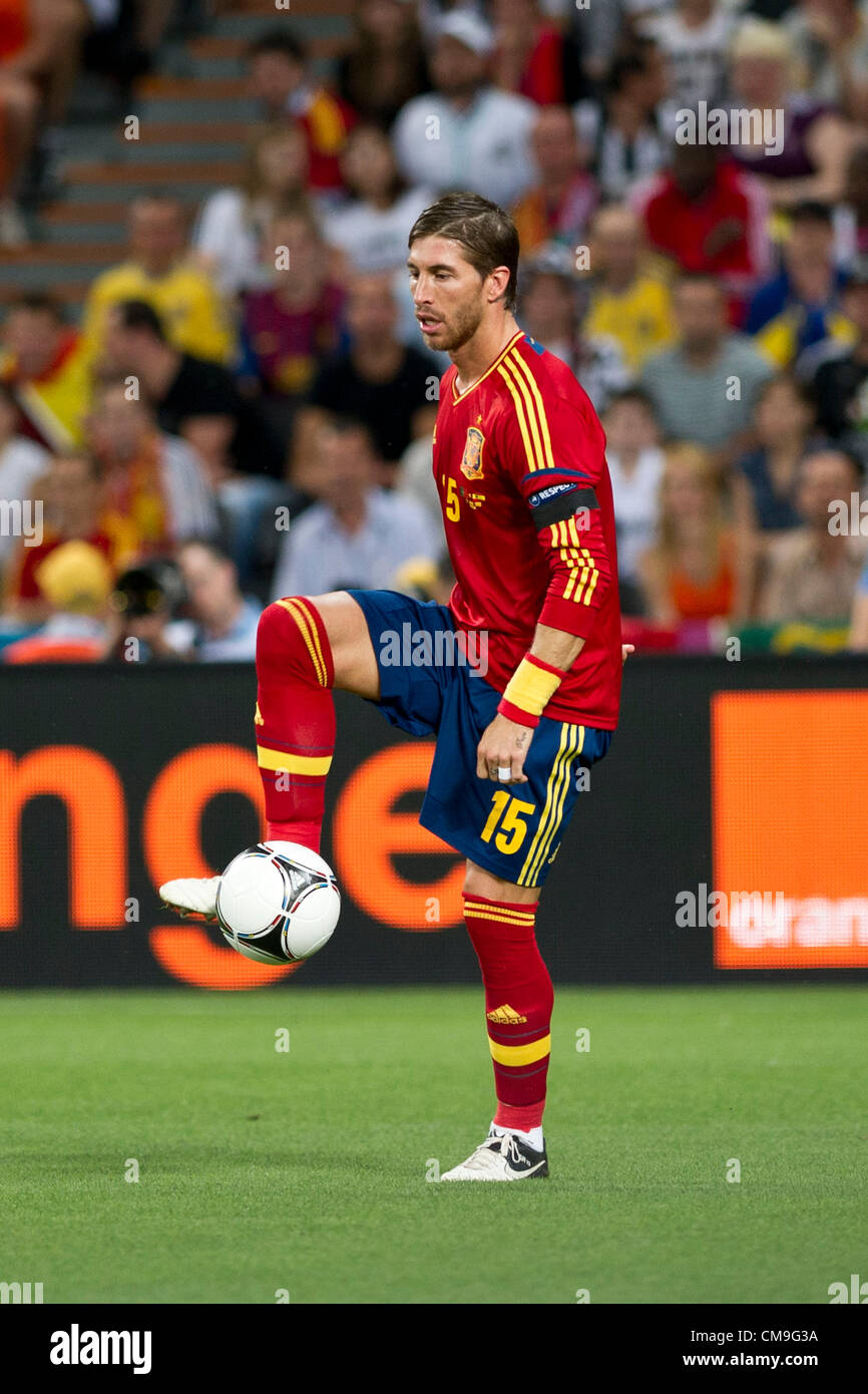 Sergio Ramos (ESP), JUNE 27, 2012 - Football / Soccer : UEFA Euro 2012 ...