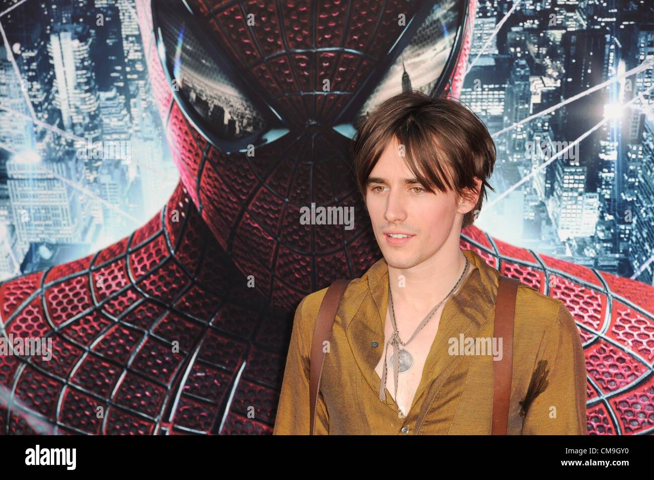 Reeve Carney at arrivals for THE AMAZING SPIDER-MAN Premiere, Regency ...