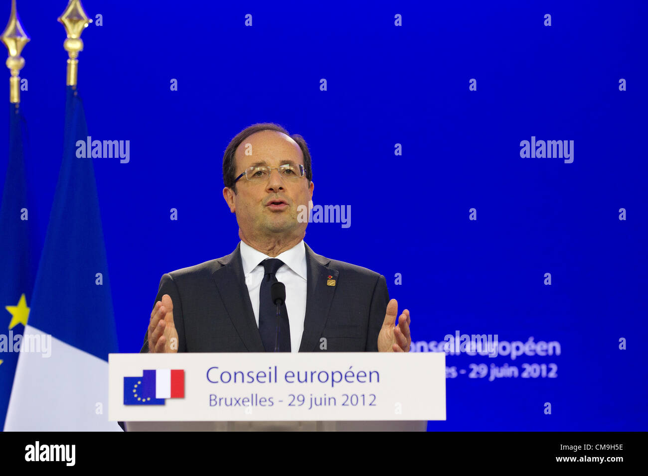 François hollande portrait hi-res stock photography and images - Alamy