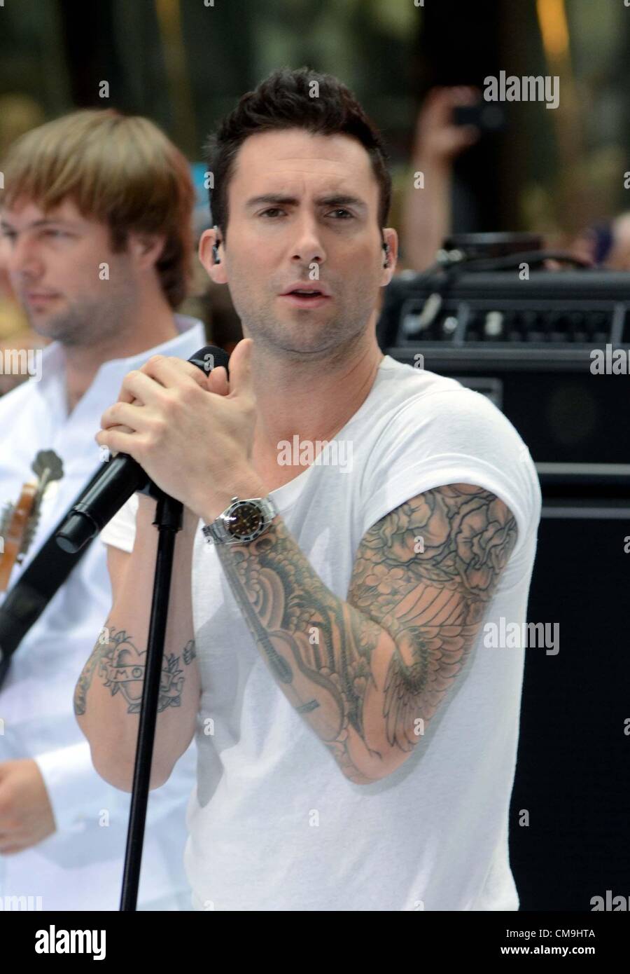 Adam Levine on stage for NBC Today Show Summer Concert Series with ...