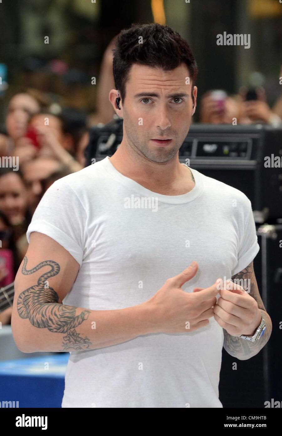 Adam Levine on stage for NBC Today Show Summer Concert Series with ...