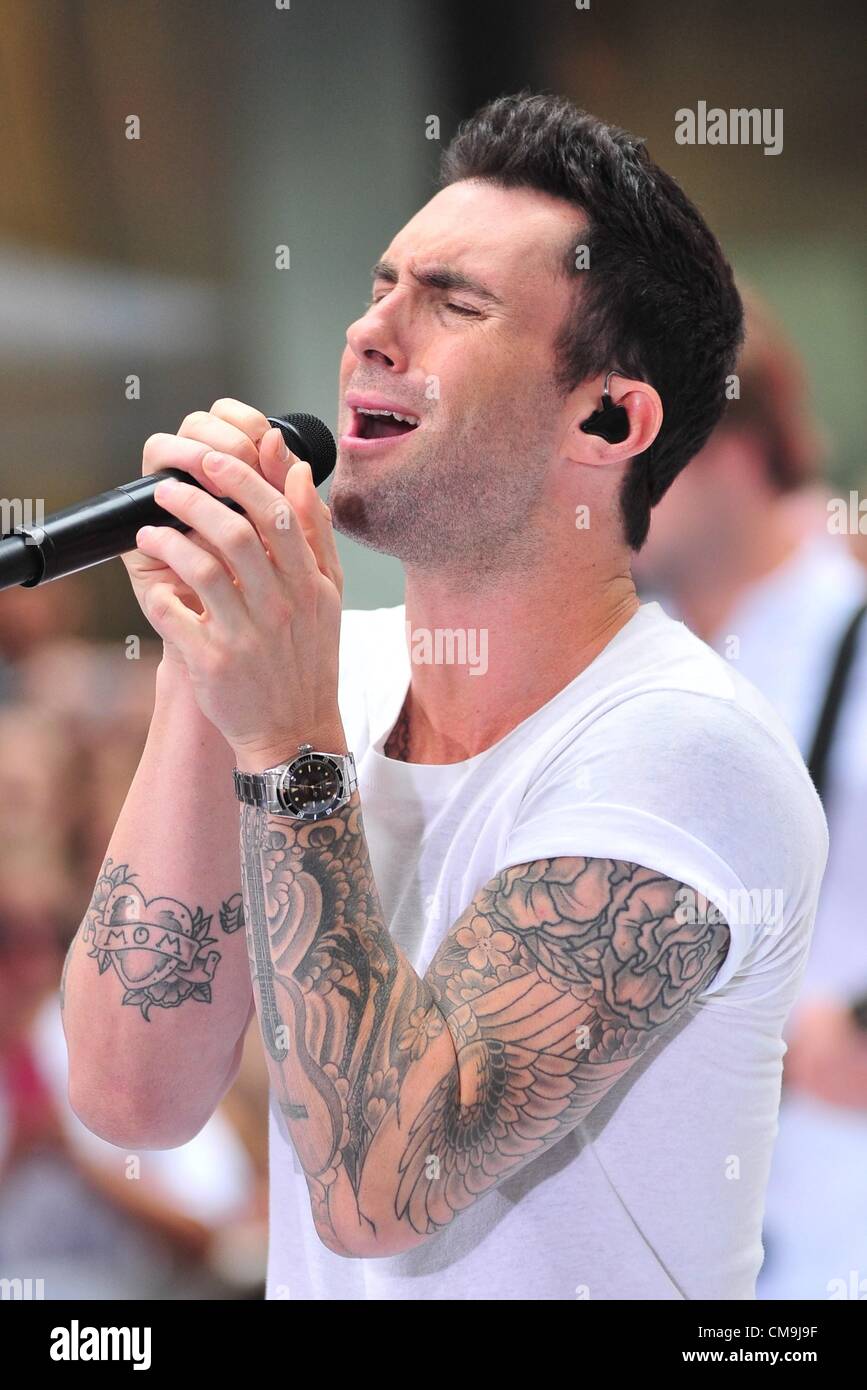 USA. Adam Levine on stage for NBC Today Show Summer Concert Series with ...