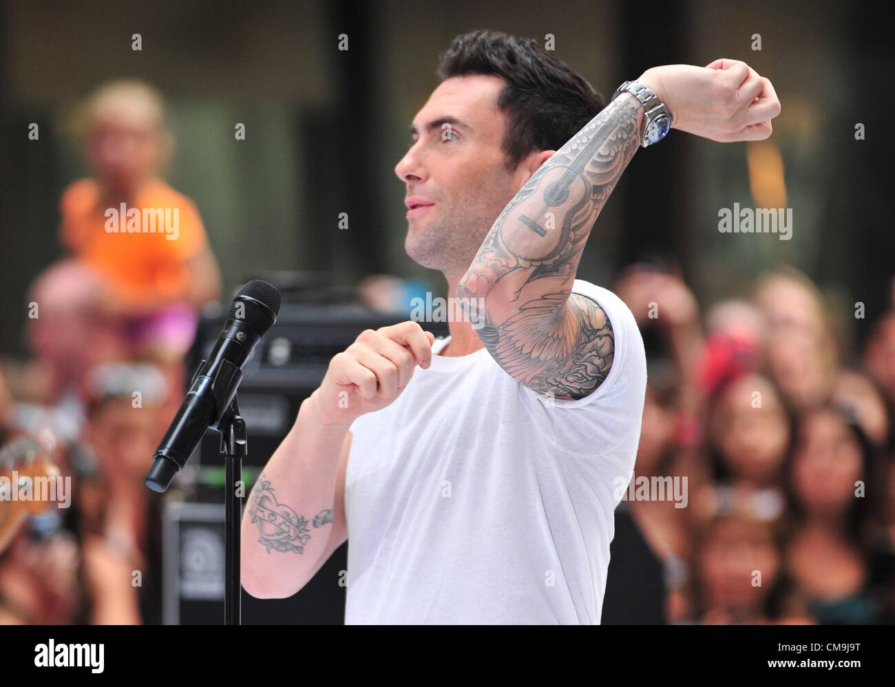USA. Adam Levine on stage for NBC Today Show Summer Concert Series with ...