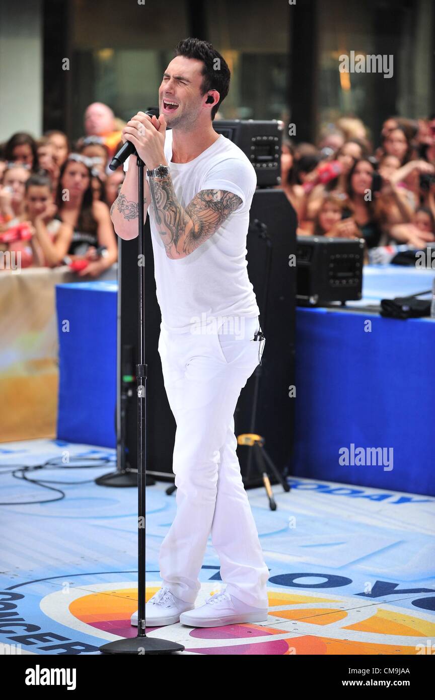 USA. Adam Levine on stage for NBC Today Show Summer Concert Series with ...