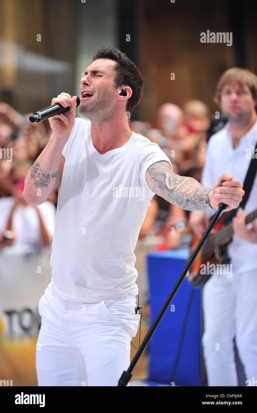 USA. Adam Levine on stage for NBC Today Show Summer Concert Series with ...