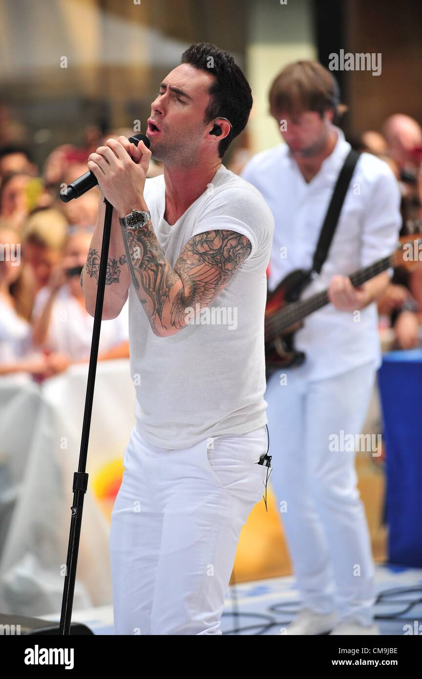 USA. Adam Levine on stage for NBC Today Show Summer Concert Series with ...