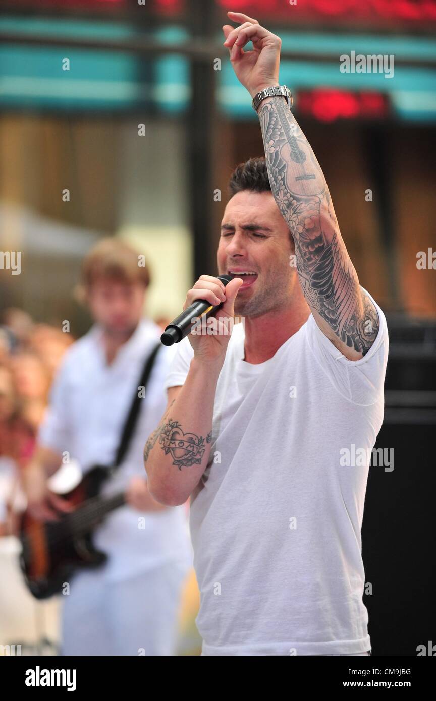 USA. Adam Levine on stage for NBC Today Show Summer Concert Series with ...
