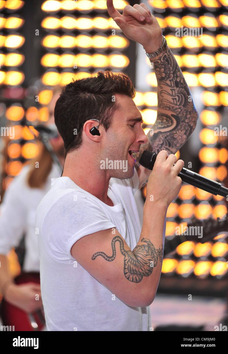 Adam Levine on stage for NBC Today Show Summer Concert Series with ...