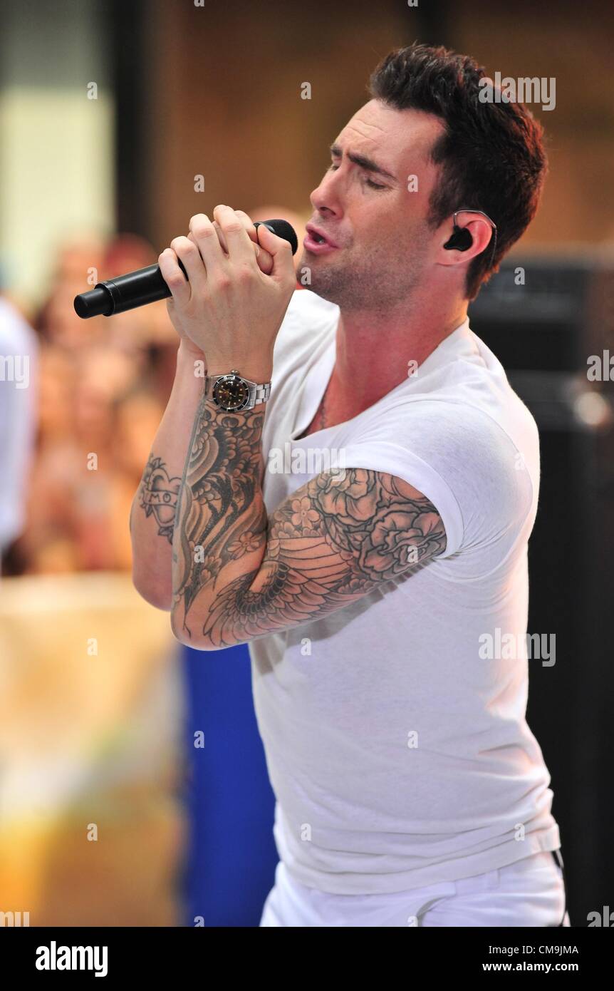 Adam Levine on stage for NBC Today Show Summer Concert Series with ...