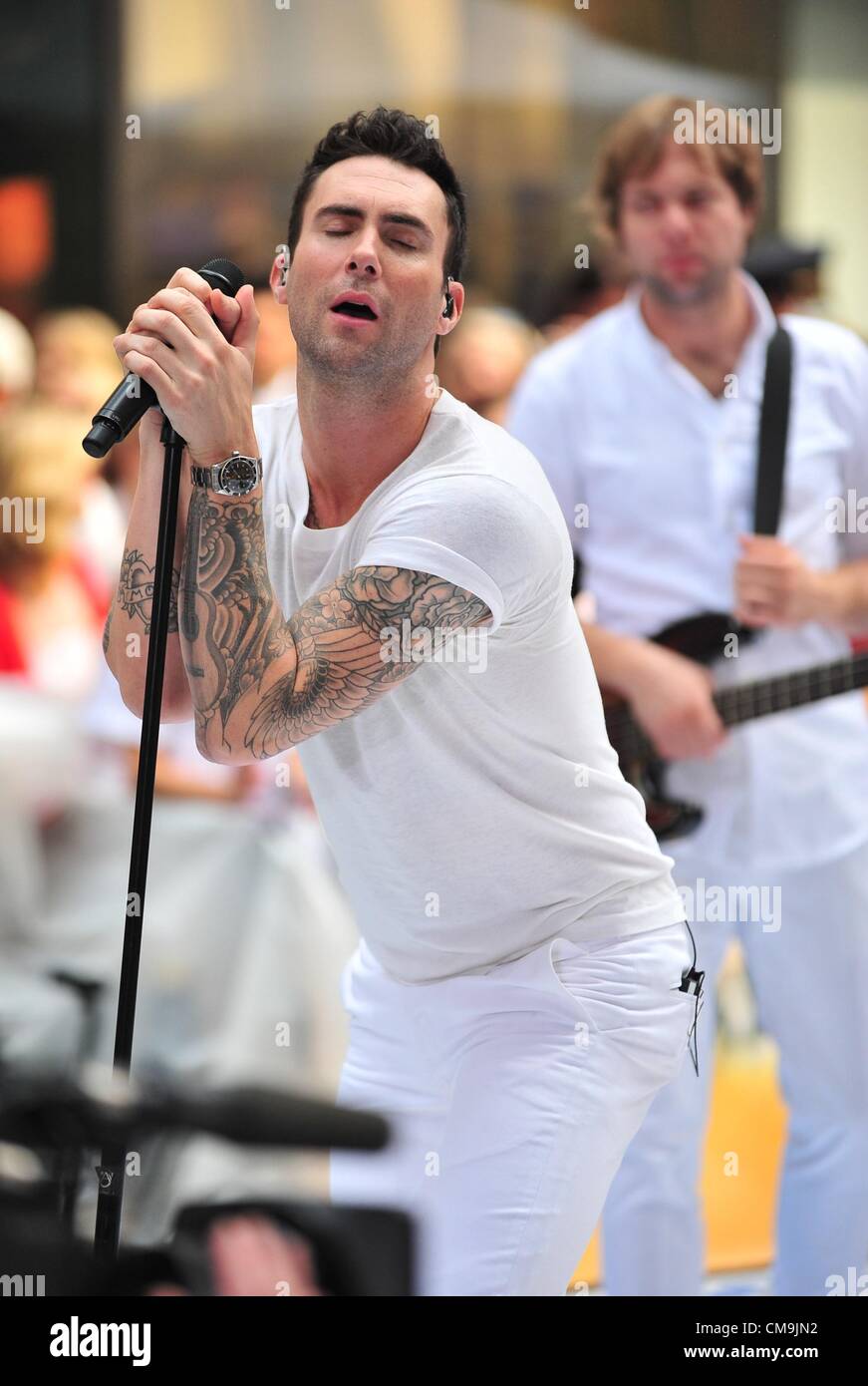 Adam Levine on stage for NBC Today Show Summer Concert Series with ...
