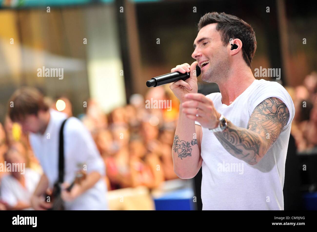 Adam Levine on stage for NBC Today Show Summer Concert Series with ...