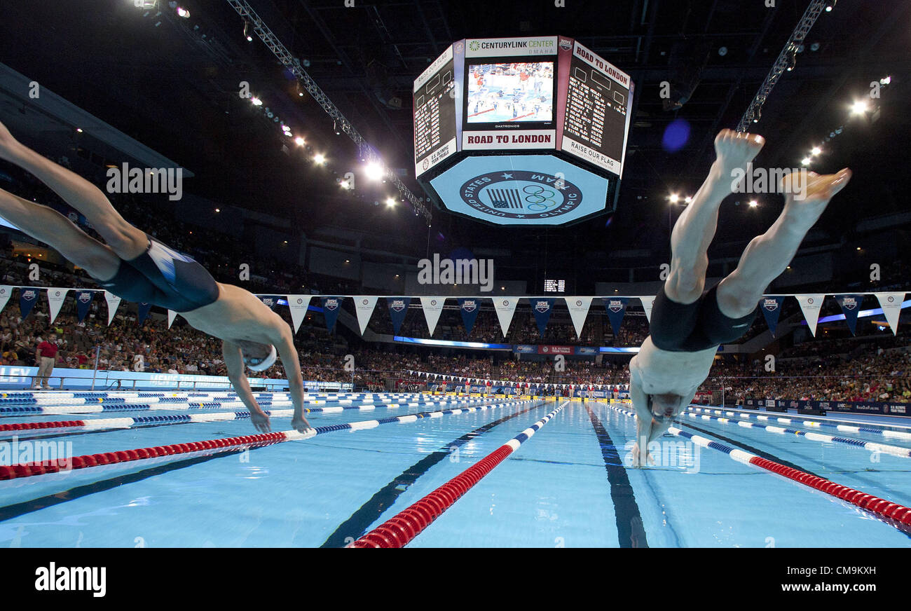 June 29, 2012 - Omaha, Nebraska, USA - (L to R) Michael Phepls and ...